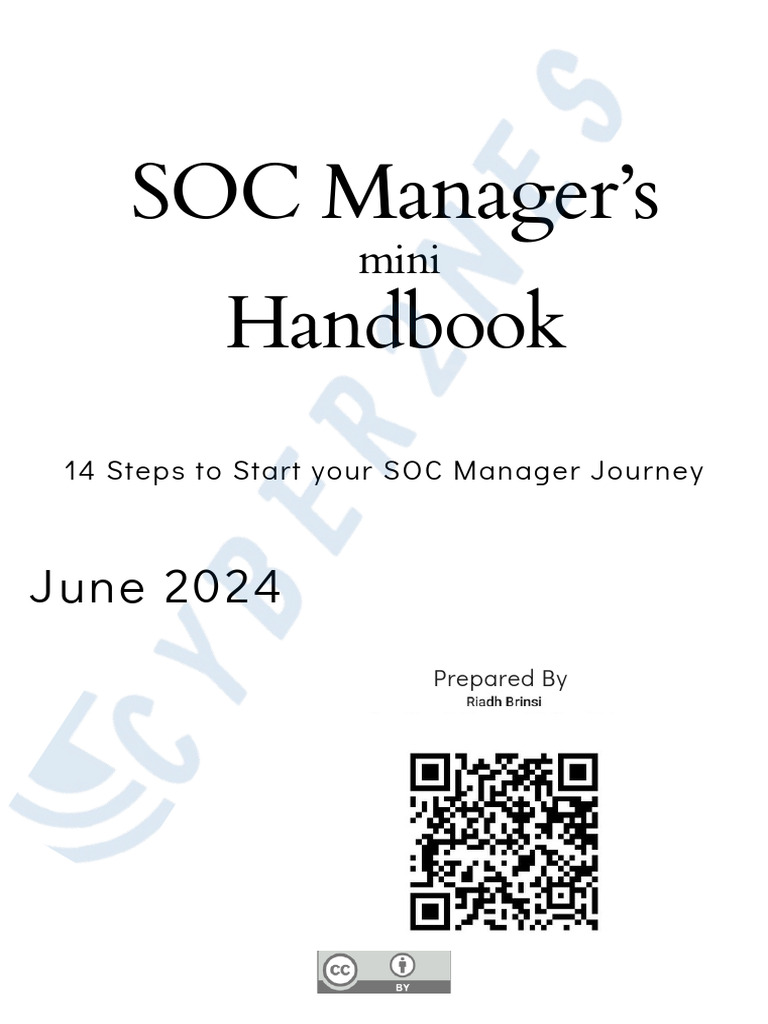 SOC Manager Handbook | PDF | Strategic Planning | Performance Indicator