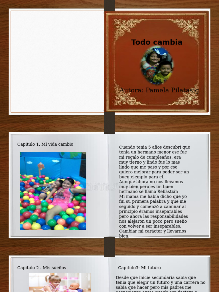Libro Todo Cambia de Pamela Pilatasig 1ro BTI A | PDF