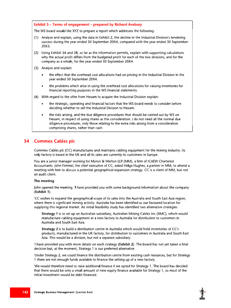 Lecture 18. ICAEW Solution Commex Cables PLC | PDF
