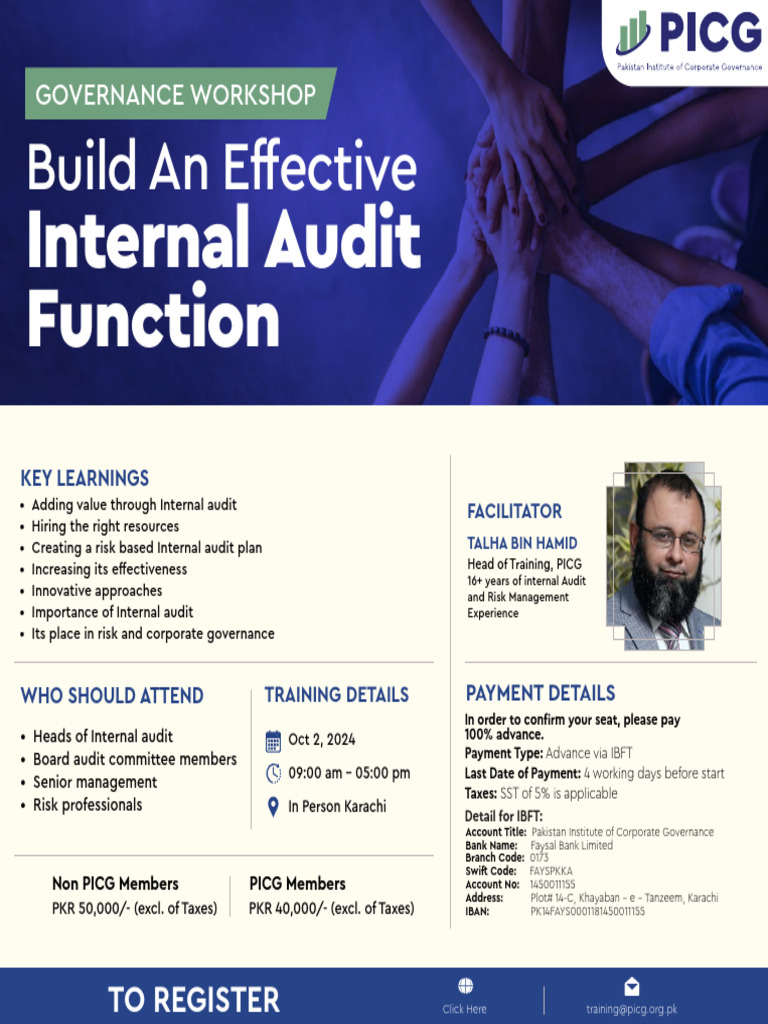 Build An Effective Internal Audit Function | PDF | Internal Audit | Business