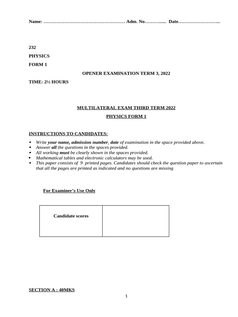 Phy F1 QS | PDF | Pressure | Gases