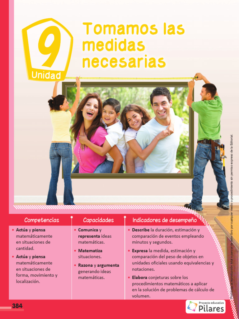 Copia de MATEMÁTICA - 5TO GRADO - UNIDAD 9 (SR) | PDF | Medición | Longitud