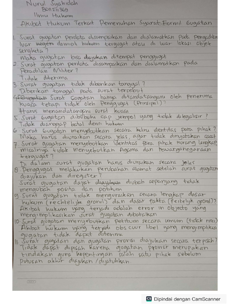 H Acara Perdata - Nurulsyd | PDF