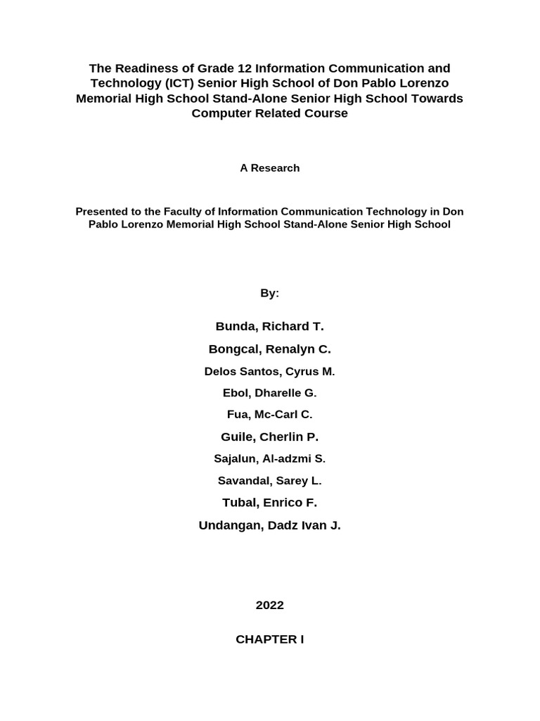 G12 Ict PR | PDF | Computer Science | Educational Technology