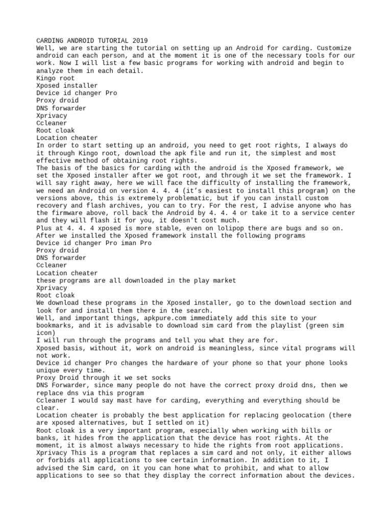 Arding Android Tutorial 2019 | PDF | Android (Operating System) | System Software