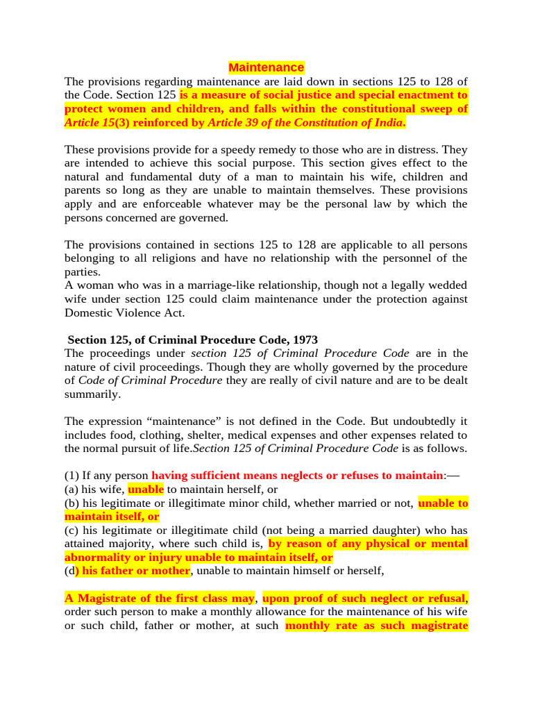 Contents of 125 CRPC | PDF | Criminal Procedure In South Africa | Magistrate