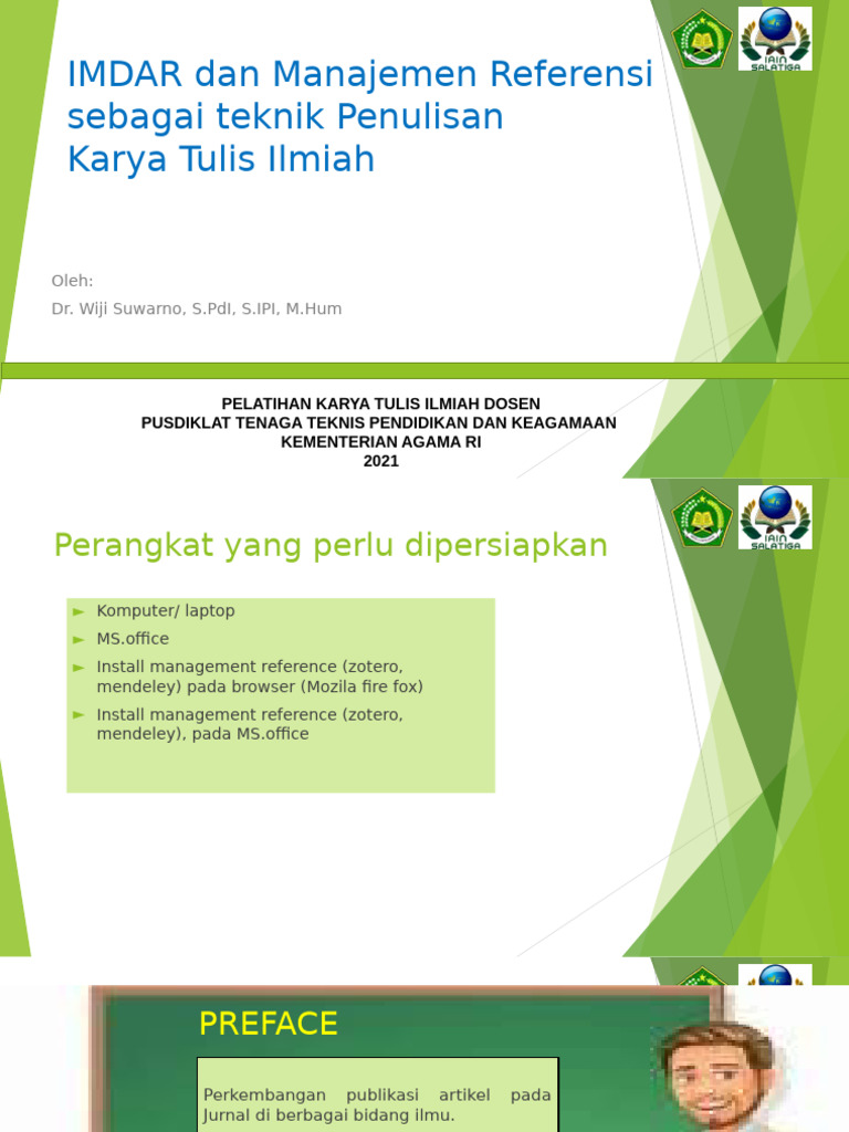 IMDAR Dan Manajemen Referensi 2 | PDF