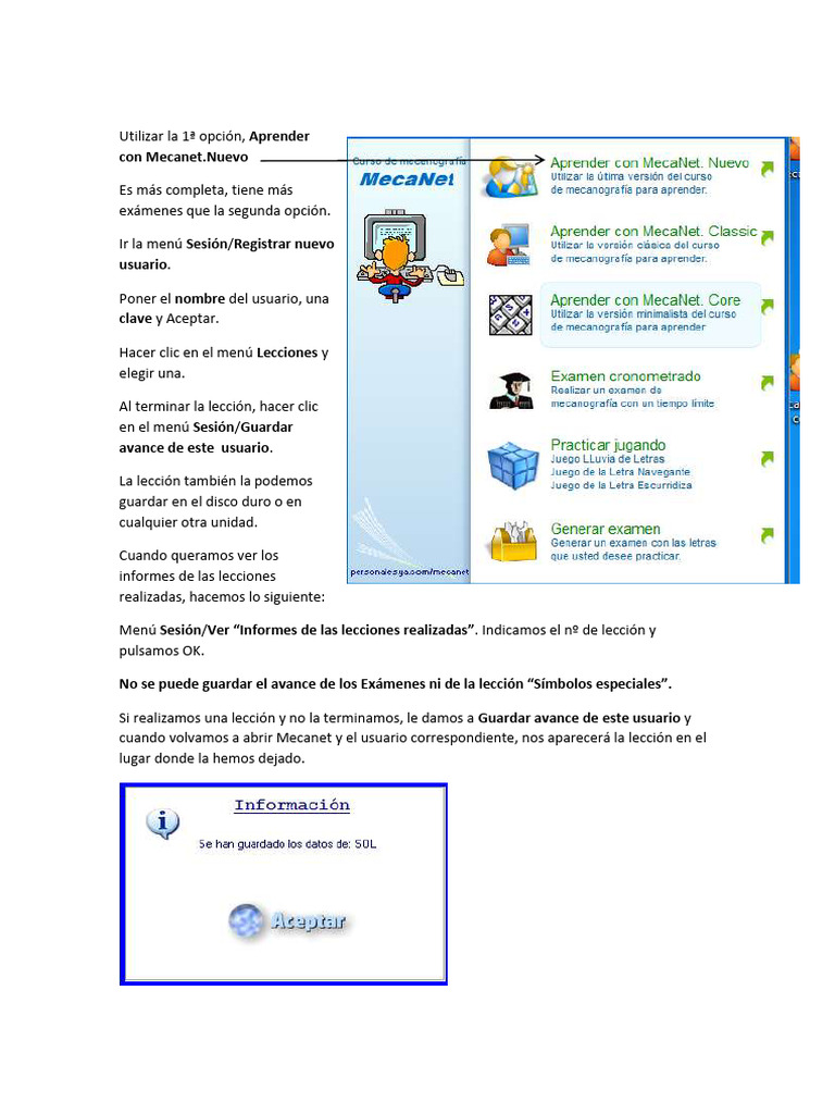 Uso de MECANET | PDF