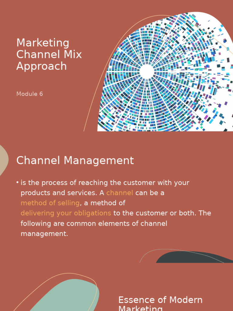 Marketing Channel Mix Approaches | PDF | Marketing | Pricing