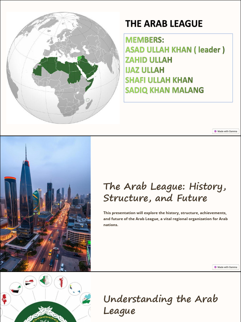 The Arab League History Structure and Future | PDF | Arab League ...