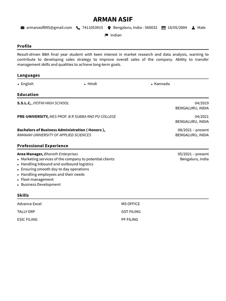 Arman Resume22222 | PDF