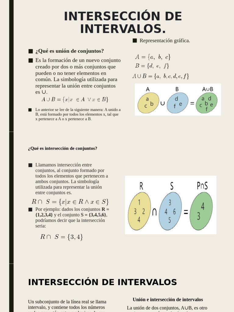 Intersección de Intervalos | PDF