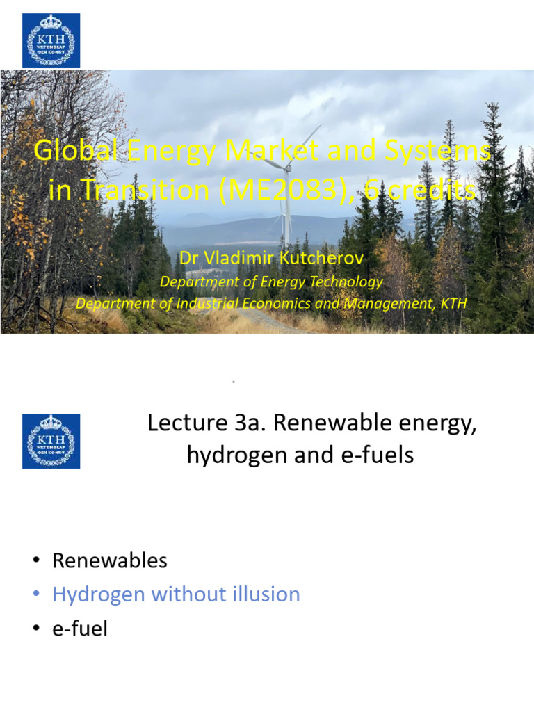 Lecture 3a Renewables | PDF | Renewable Energy | Solar Power