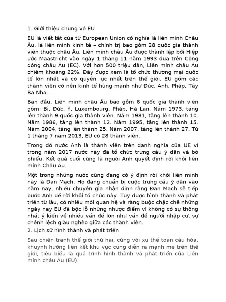 phần 1,2 EU | PDF