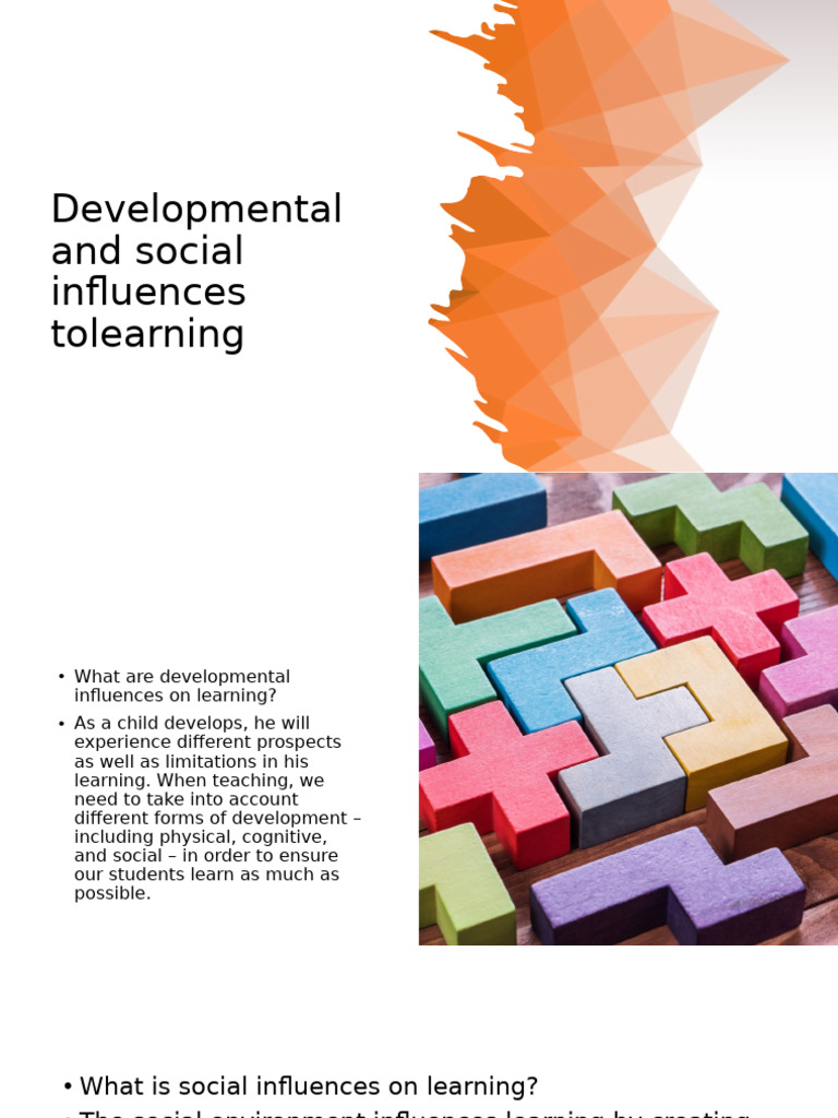 Developmental and Social Influences TolearningPROFED105 | PDF ...