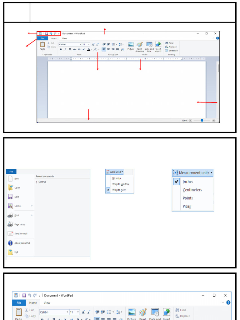 Exercise 5 Wordpad | PDF