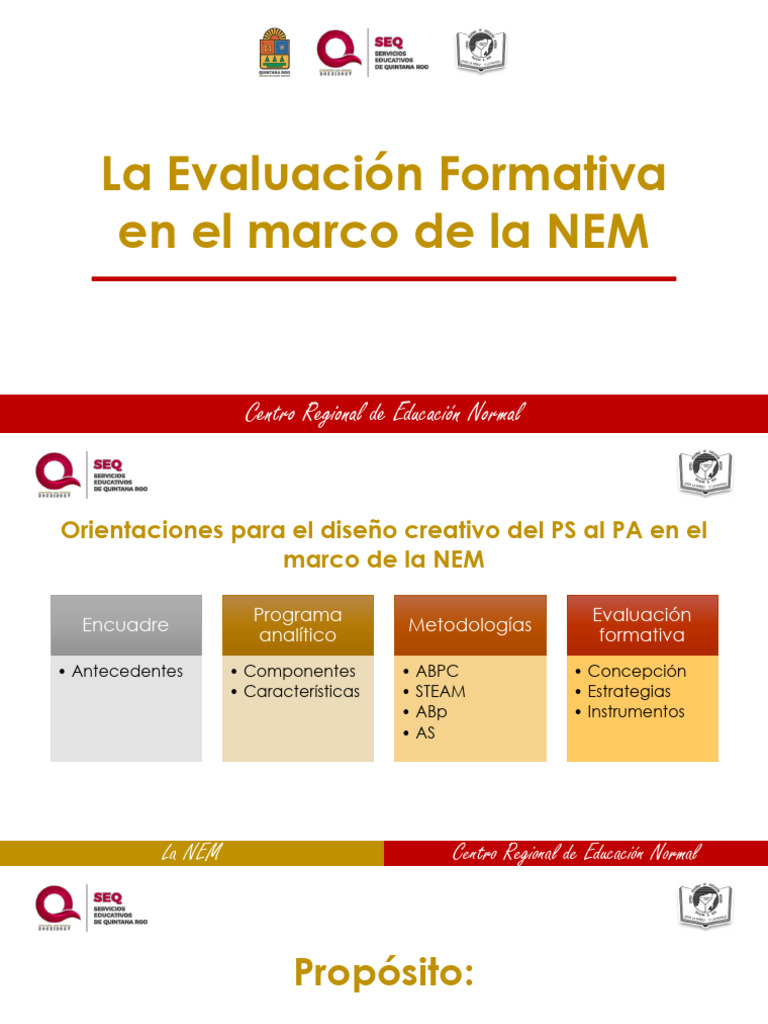Evaluación Formativa en la NEM | PDF | Evaluación | Plan de estudios