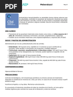 Ficha Técnica Mebendazol | PDF | Especialidades Medicas | Medicina CLINICA