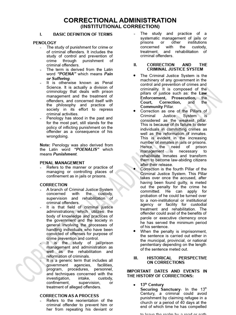 Penology and Corrections Basics | PDF | Prison | Rehabilitation (Penology)