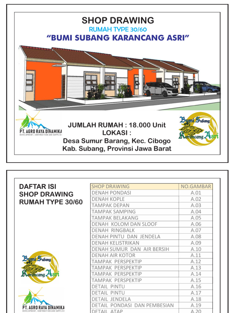 Shop Drawing Type 30-60 | PDF