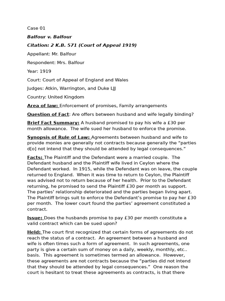 Contract Case 01 | PDF