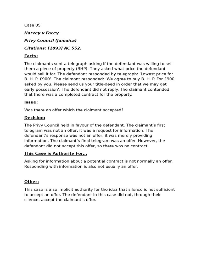 Contract Case 05 | PDF