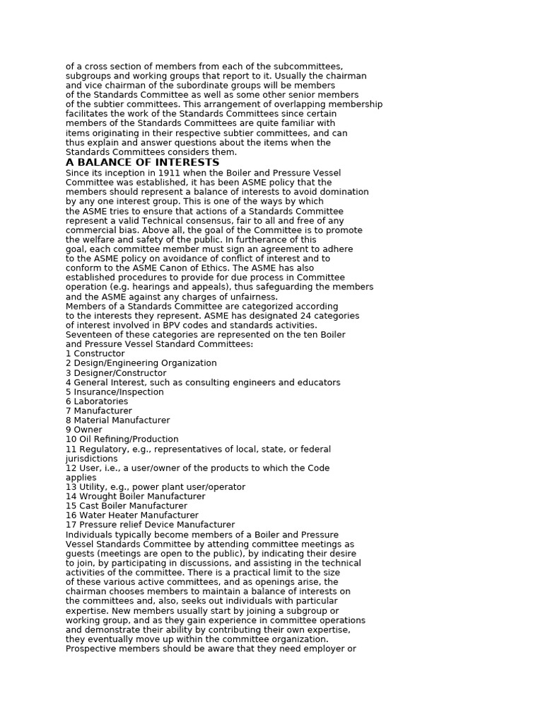 Of A Cross Section of Members From Each of The Subcommittees | PDF ...