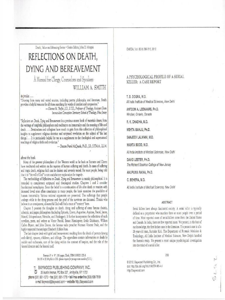 A-Psychological-Profile-of-a-Serial-Killer-A-Case-Report Study | PDF