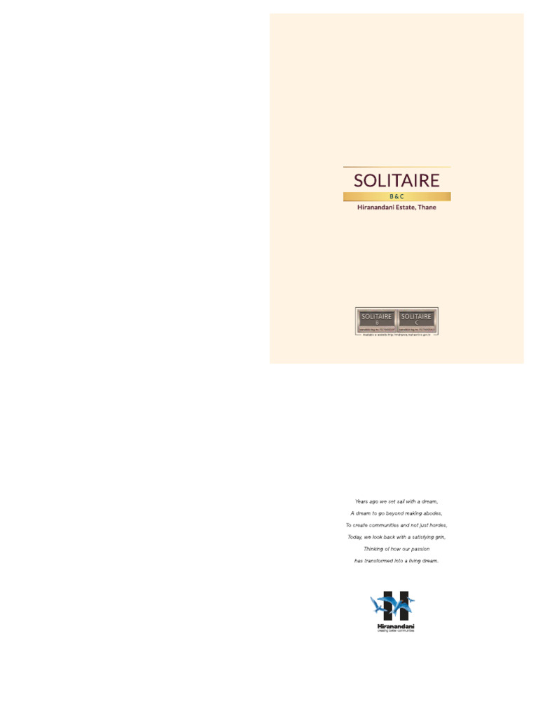Hiranandani Solitaire | PDF