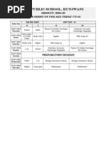 GR 9-12 - Time Table 2025-26 | PDF | Educational Stages
