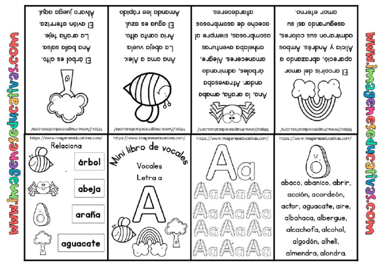 Mini Libros de Lectura Letra A | PDF