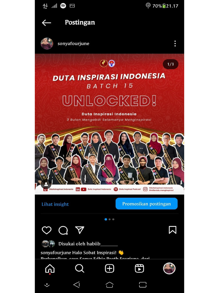 Ss Postingan IG - Sonya Edhie Peath Fourjune - Jawa Barat | PDF