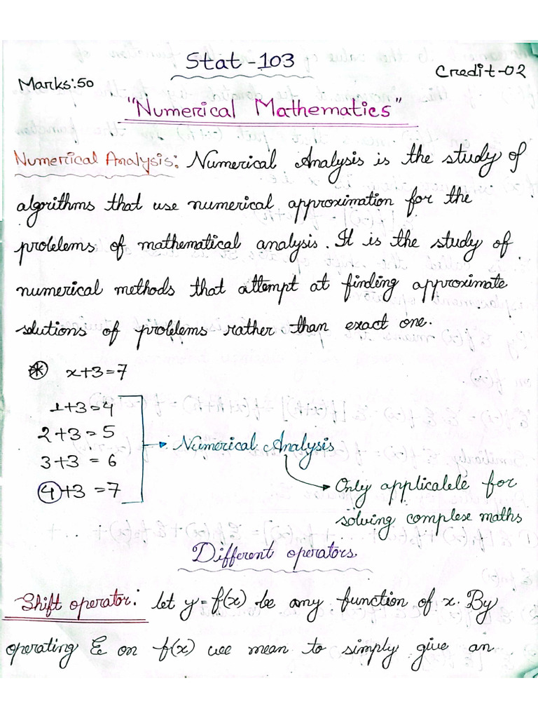 Stat-103 Chapter-1 (Different Operators) | PDF Stat-103 Chapter-1 (Different Operators) | PDF