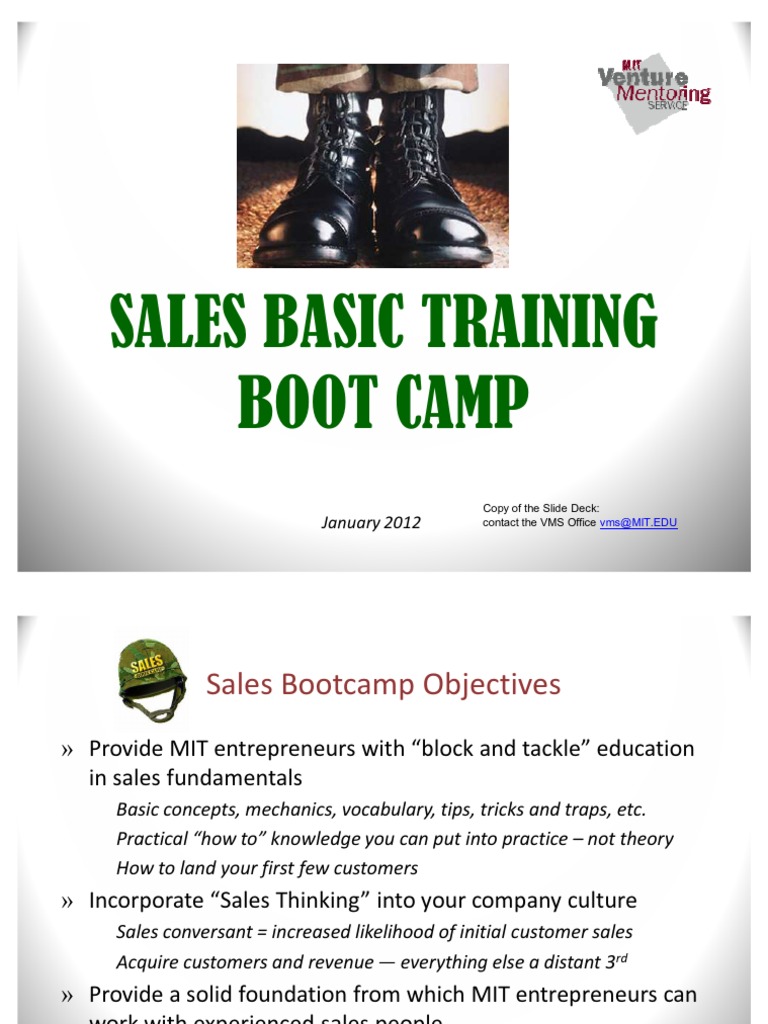Kent Summers Sales Bootcamp - For Startup Founders With An Engineering ...