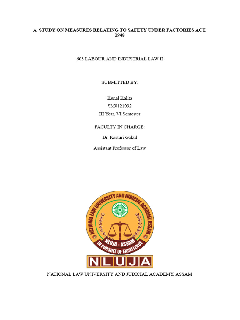 603 Labor Law - SM0121032 | PDF | Occupational Safety And Health ...