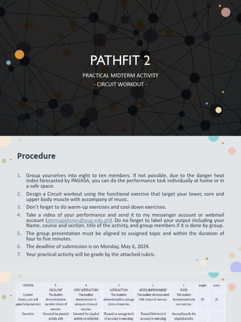 Pathfit 2 - Midterm Practical Activity - Circuit Work Out | PDF