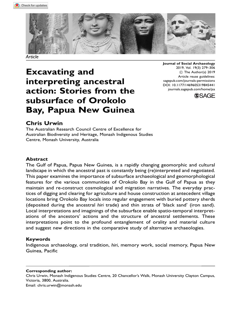 Excavating and Interpreting Ancestral Action Stories From The ...