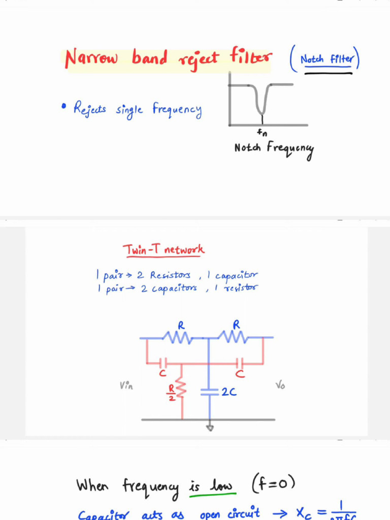 6 Narrow Band Reject Filter | PDF