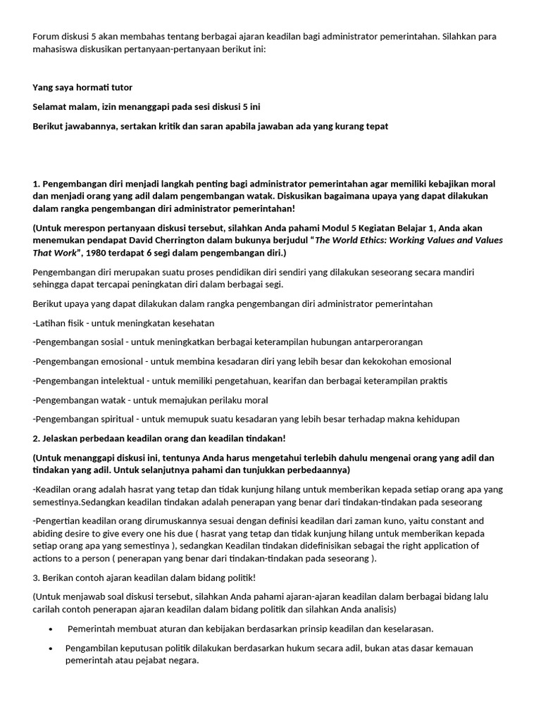 Etika Administrasi Pemerintahan | PDF