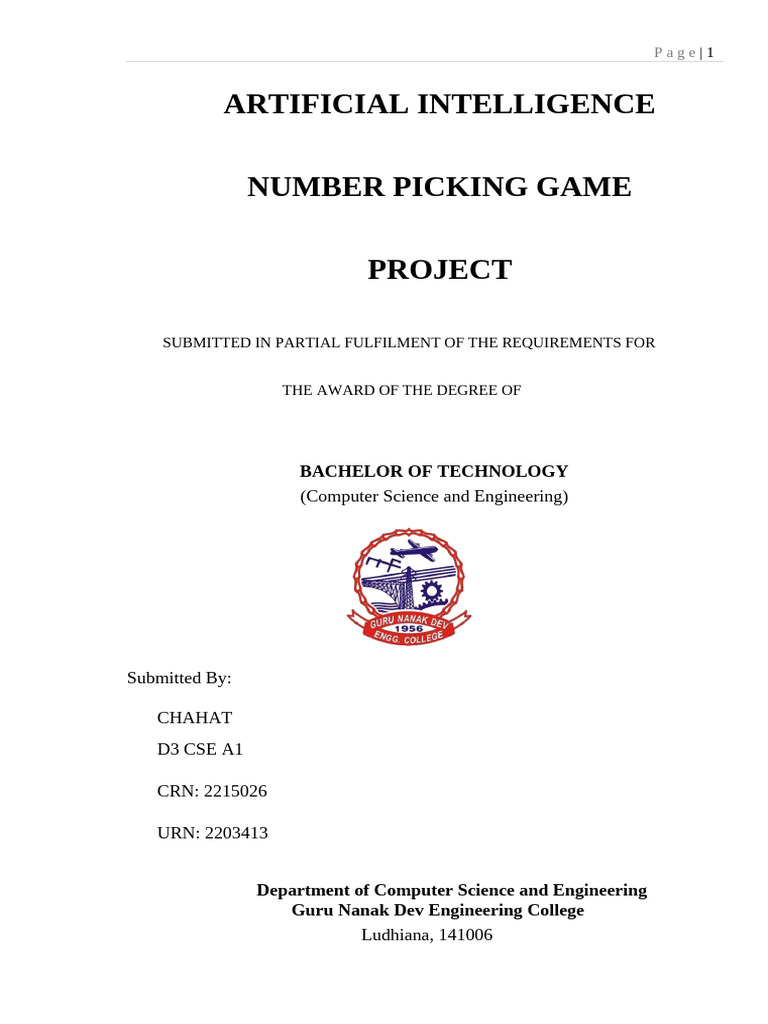 AI Minor Project CHAHAT RAJPUT | PDF | Artificial Intelligence ...