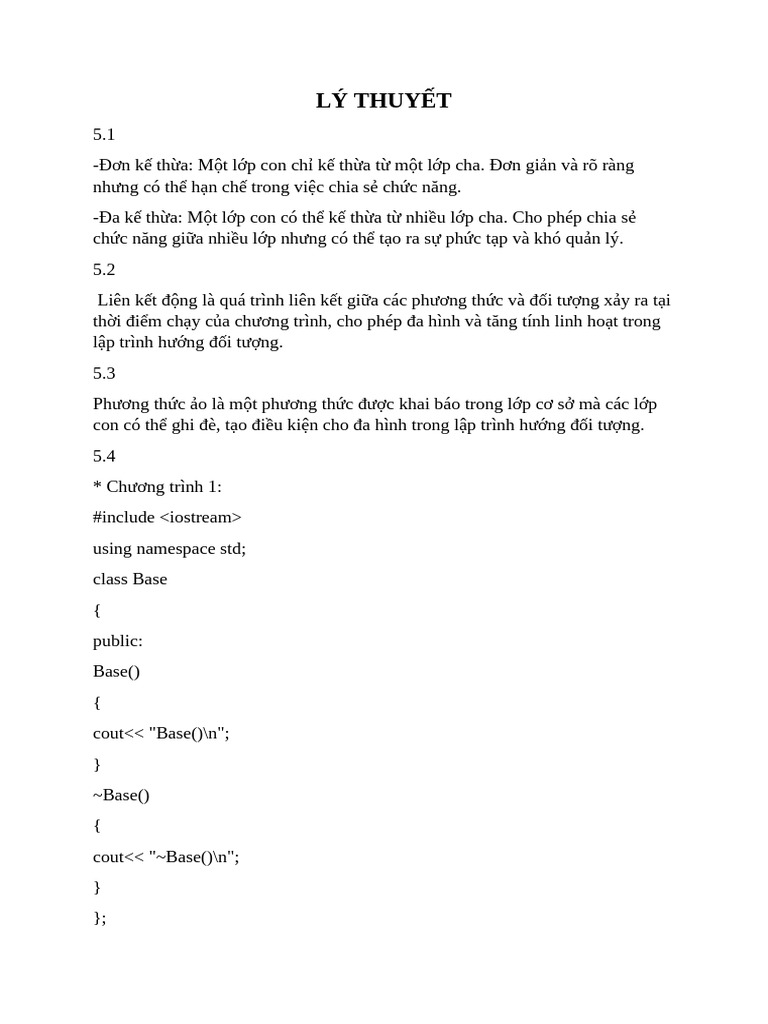 CTDL&TT - LÝ THUYẾT CHƯƠNG 5 | PDF