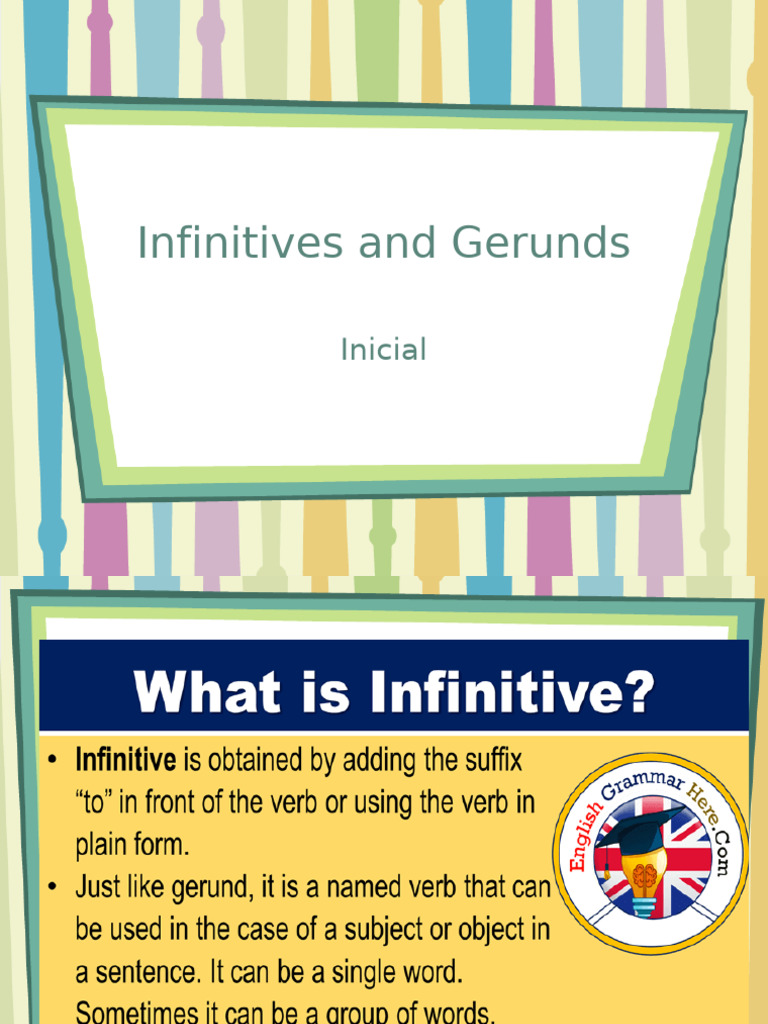 Understanding Infinitives and Gerunds | PDF