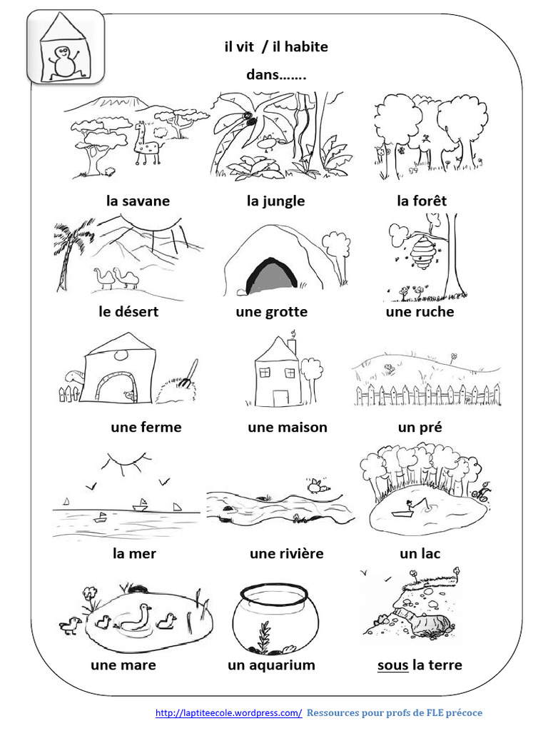 Vocabulaire de la faune et habitats | PDF