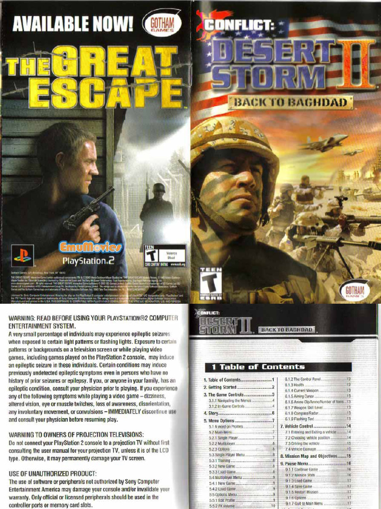 Conflict - Desert Storm II - Back To Baghdad - 2003 - SCi Games | PDF