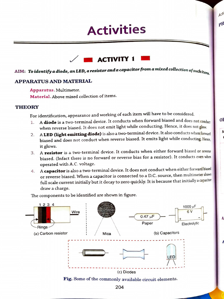 Activity (Section - B) | PDF | Capacitor | Diode