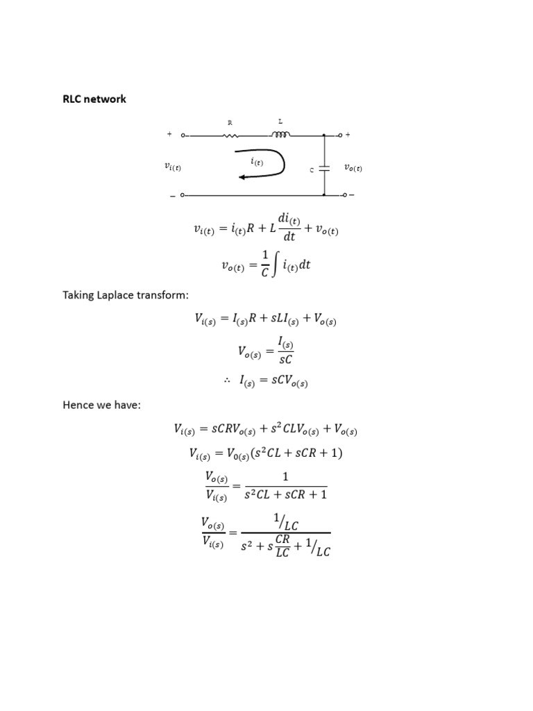 RLC Circuit Analysis Basics | PDF