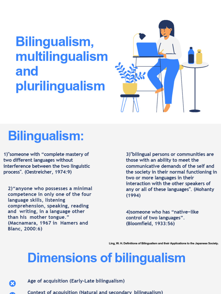 Bilingualism, Multilingualism and Plurilingualism | PDF ...