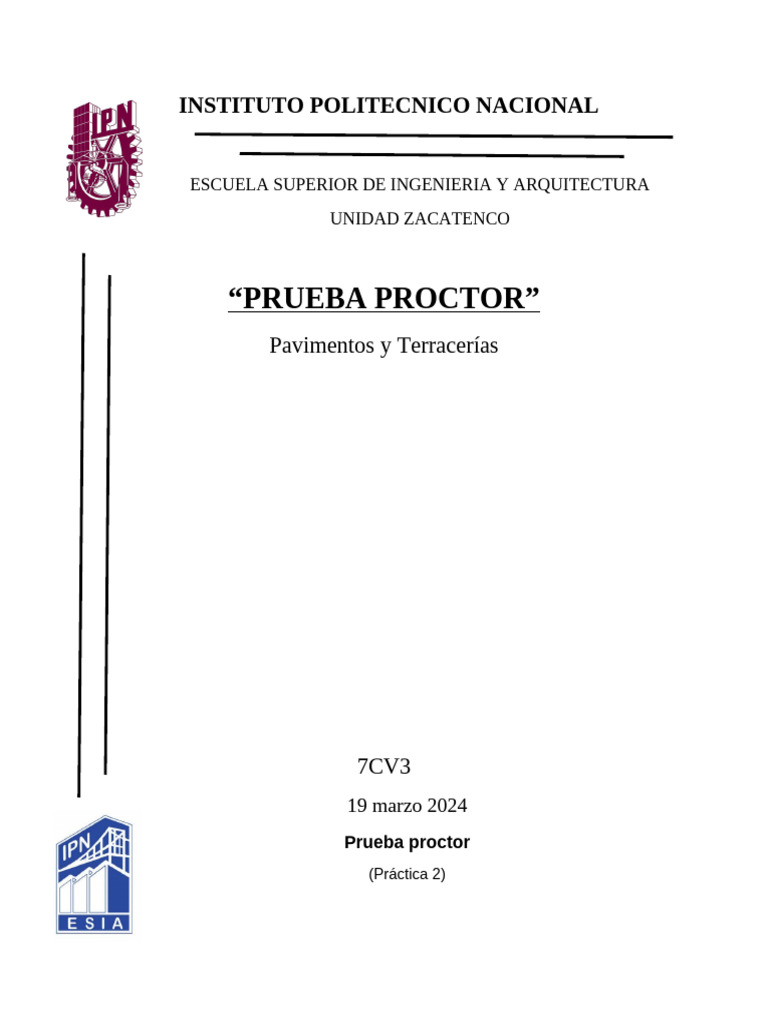 Prueba Proctor | PDF | Ciencias fisicas | Cantidad