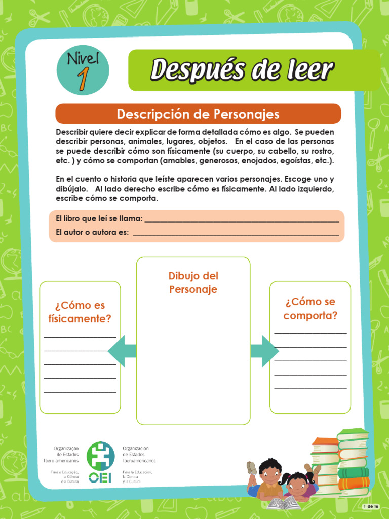 Tarjetas Despues de La Lectura Nivel 1 y 2 Carta | PDF