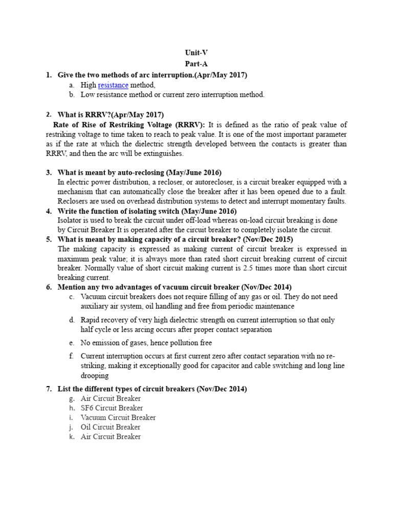 Psp Revision Questions Pdf Capacitor Electric Arc